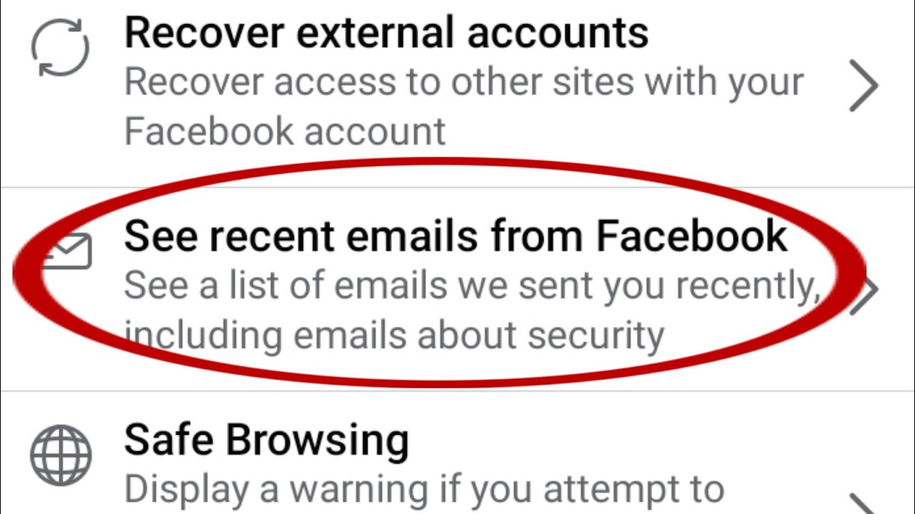 How To See Recent Emails From Facebook - YouTube