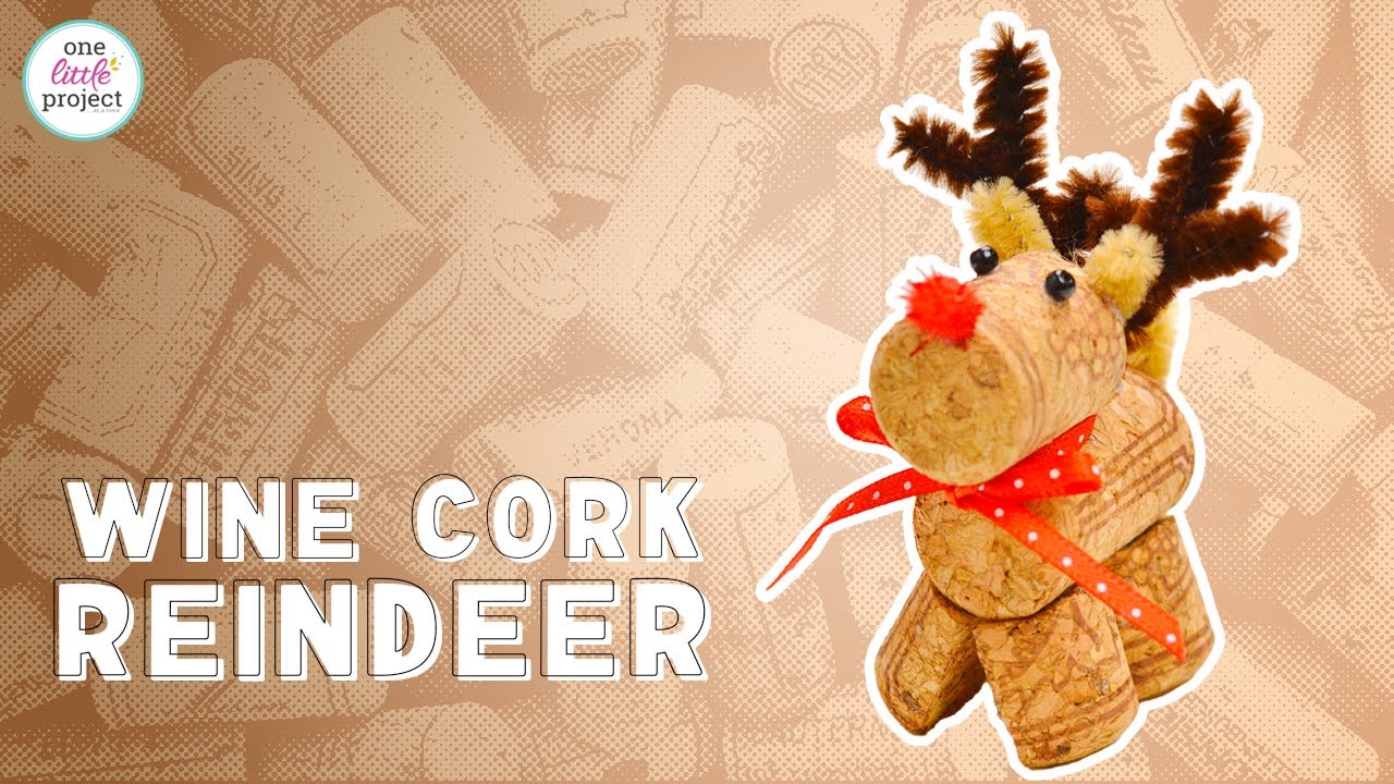 Wine Cork Reindeer | Reindeer Cork Ornaments - YouTube