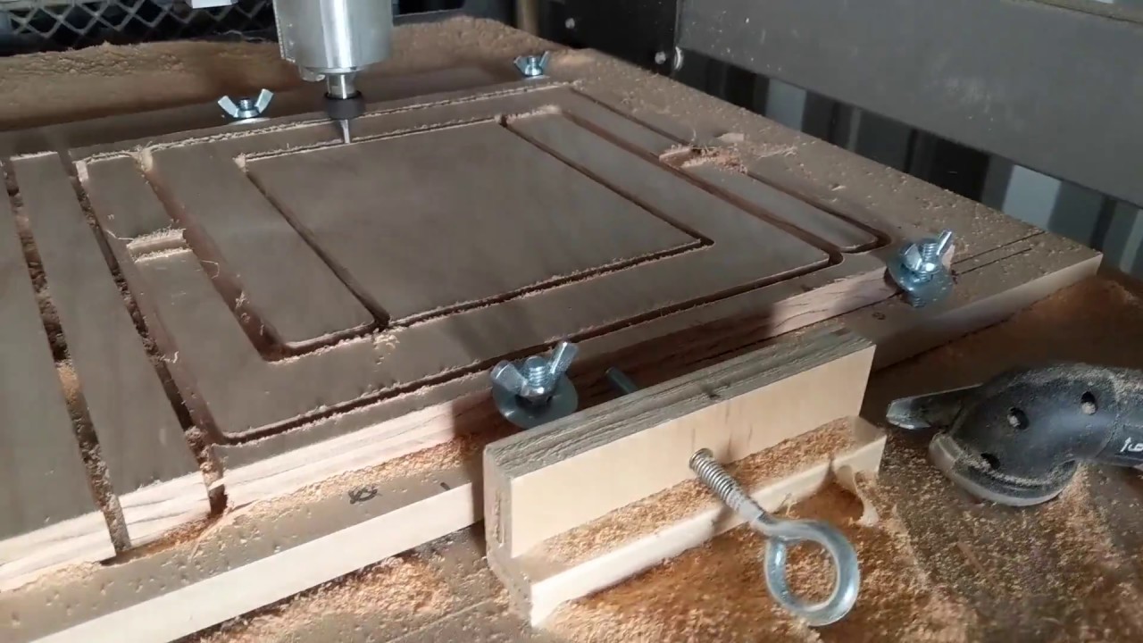 CNC Router DIY Clamp System For Cutting Plywood - YouTube