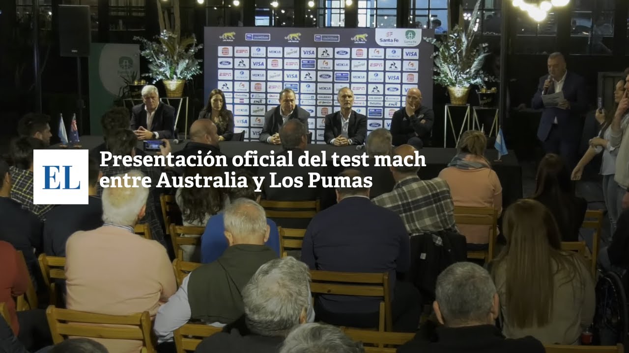 PRESENTACIÓN OFICIAL DEL TEST MACH ENTRE AUSTRALIA Y LOS PUMAS - YouTube