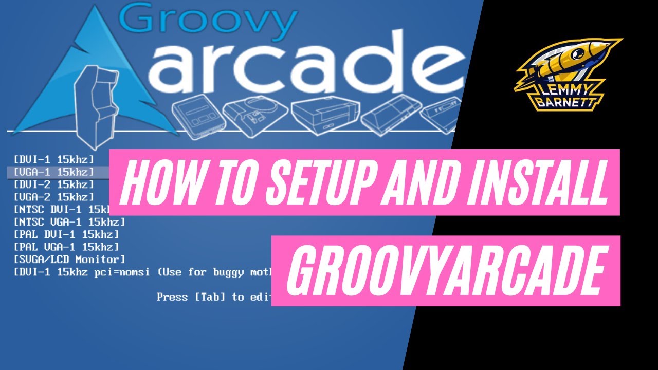 How To Install and Setup GroovyArcade on an Arcade Cabinet CRT - YouTube
