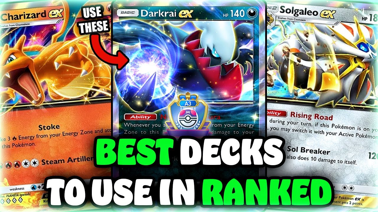 BEST RANKED & TOURNAMENT decks in Pokemon TCG Pocket! 21 decks YOU ...