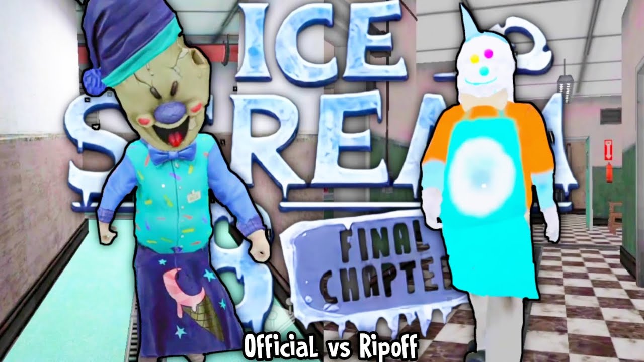 Ice Scream 8 Official Game Vs Ice Scream 8 Ripoff Game - YouTube