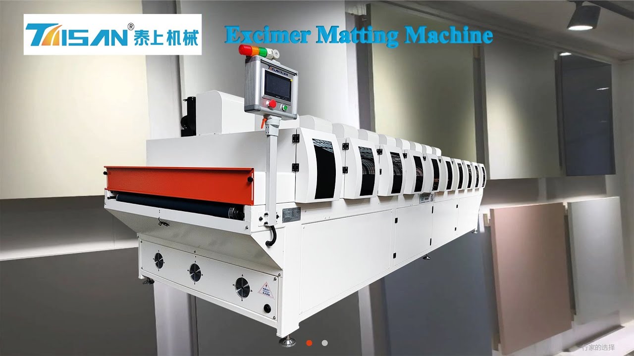 Eximer matting system for super matt productione line - YouTube
