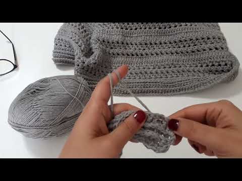 Ceplì şal yapımı  püsküllü şal yapımı  tığ işi örgü şal yapımı