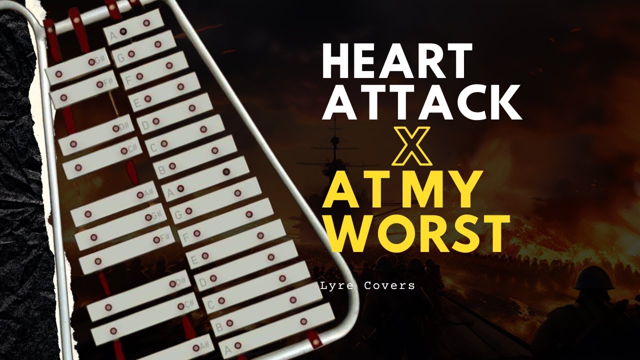 Hero x Heart attack x At my worst lyre cover - YouTube
