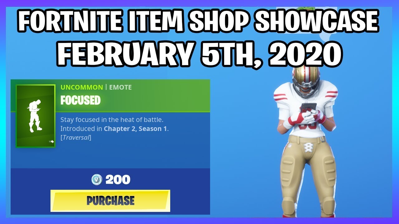 *NEW* FOCUSED EMOTE! (Fortnite Item Shop February 5th, 2020) - YouTube