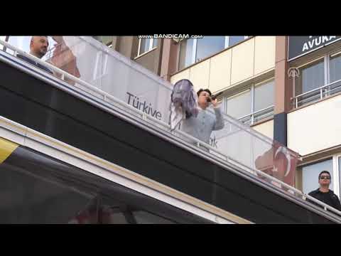 meral akşener MİTİNGİ SIRASINDA RTE TEZAHÜRATI !!