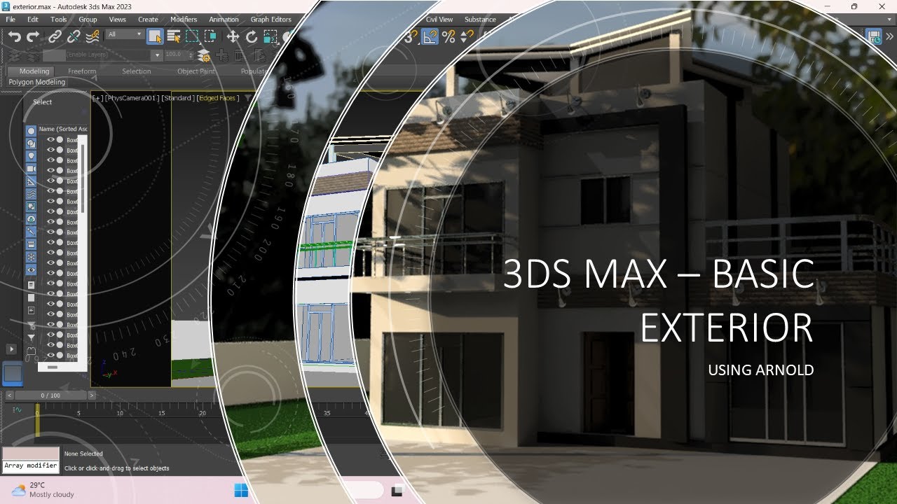 3Ds Max - Exterior (Part II - Shading) - YouTube