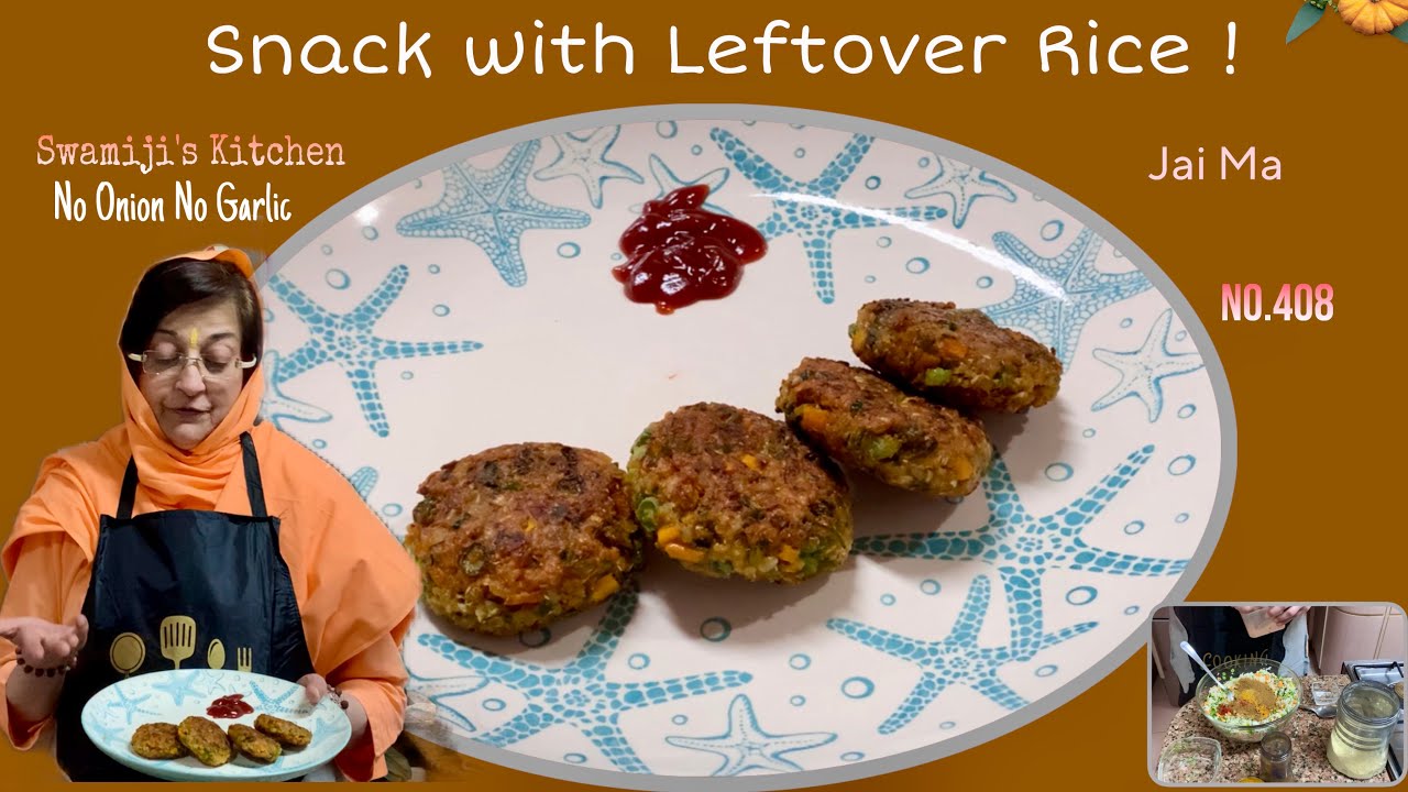 Leftover Rice Snack | No Onion No Garlic | Quick Recipe | No 408 - YouTube