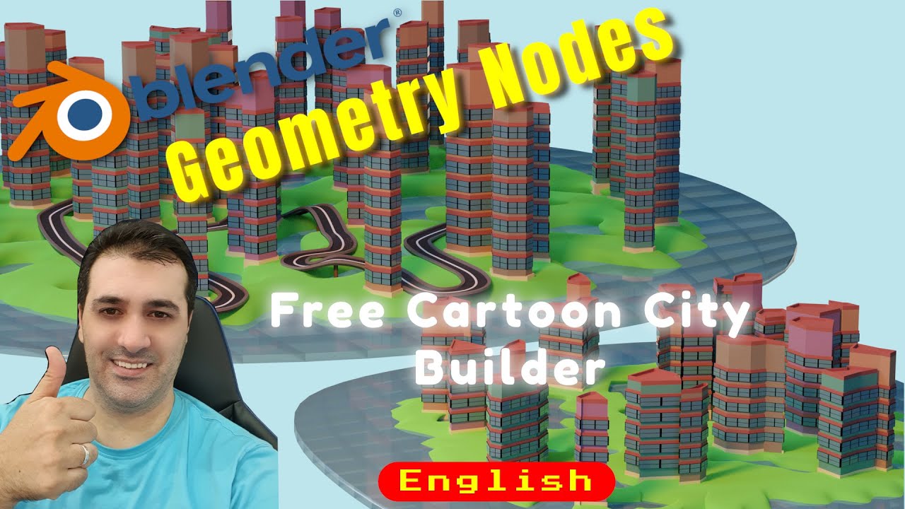 Blender Geometry Nodes - Cartoon City Builder - YouTube