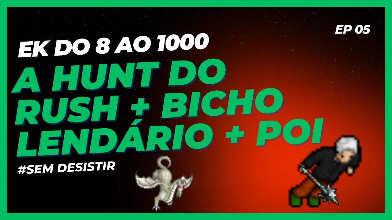 TIBIA | PROJETO EK DO ZERO: FAZENDO A MELHOR XP DO TIBIA SOLO #005 DO ...