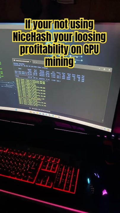 Optimize Your Mining Experience with NiceHash! ⛏️💰 #NiceHash #CryptoMining #MaximizeProfits #gpu ...