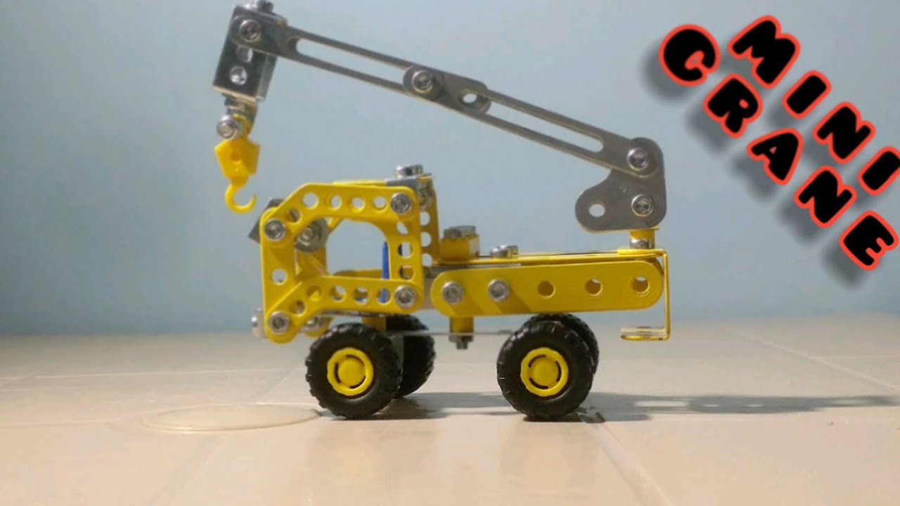 How to make mini crane at home || Home Made mini crane || metal ...