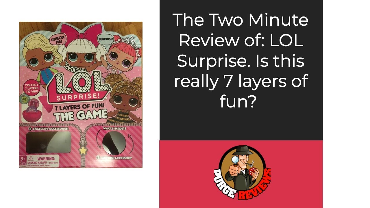 LOL Surprise 7 Layers of Fun by Purge Reviews : Two Minute Review - YouTube