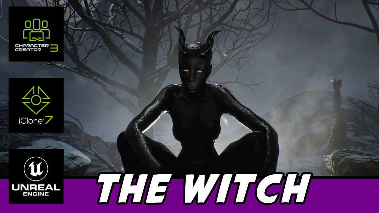 Unreal Scene - The Witch - CC3 iClone Unreal Halloween Animation - YouTube