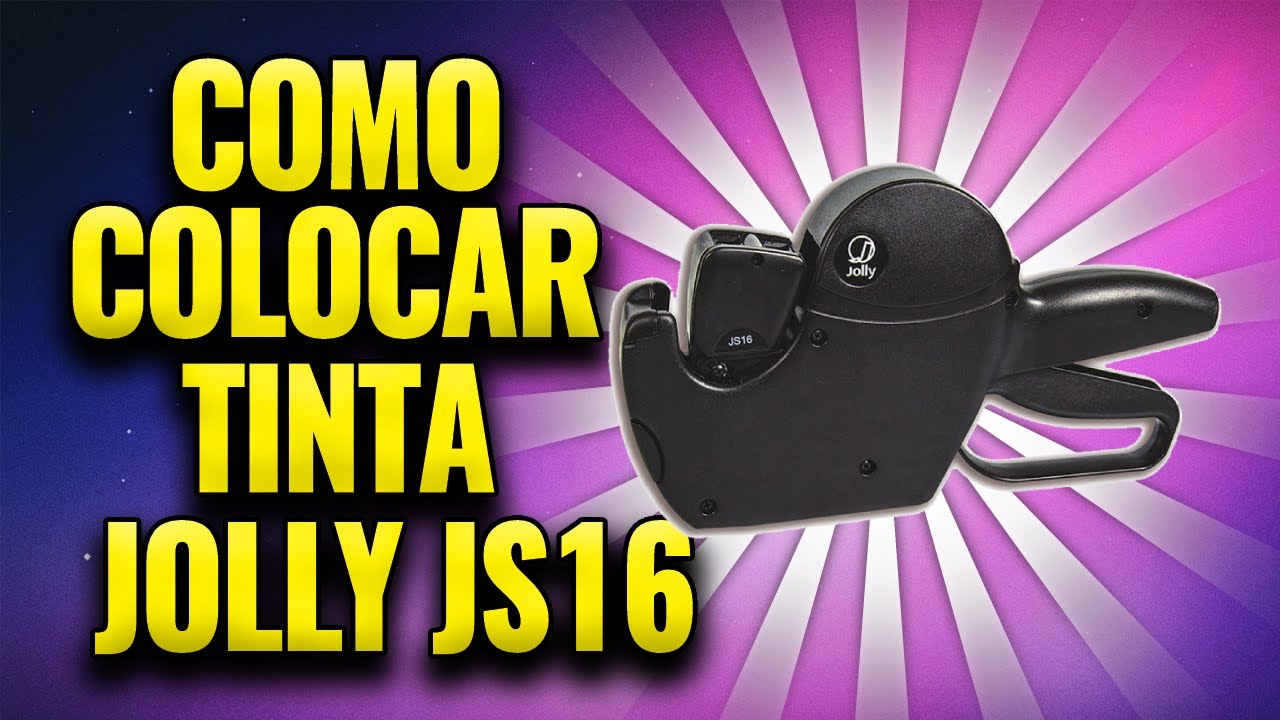 Como colocar tinta na Etiquetadora Jolly JS16 - YouTube