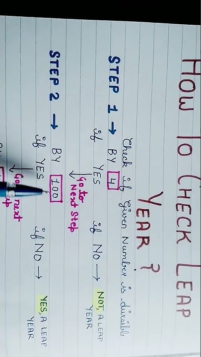 Leap Year Trick How to Know Leap Year or Not - YouTube