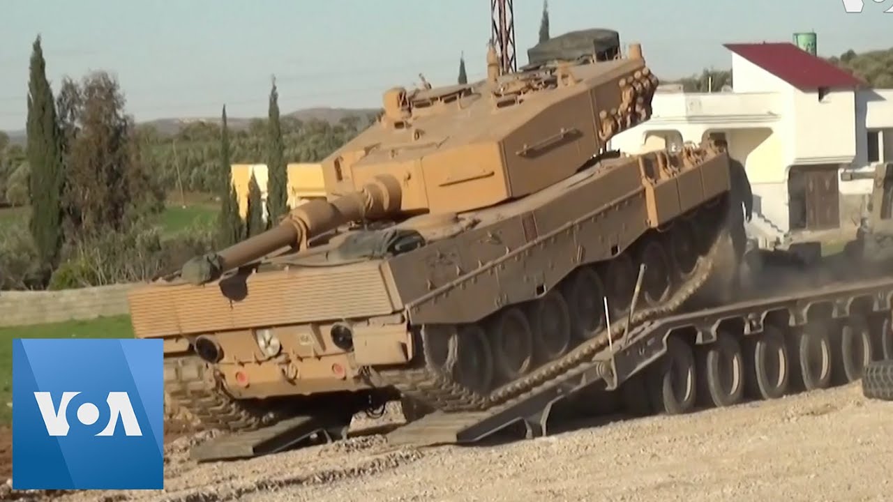 Turkey Sends Hundreds of Military Vehicles to Syria - YouTube