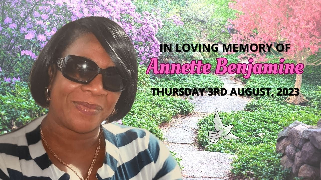 Cemetery Service of the late Annette Benjamin - YouTube