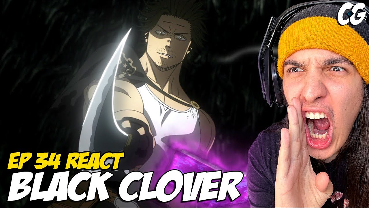 YAMI VS LICHT | ELE USA MAGIA DA SOMBRA? - React Black Clover EP 34 ...