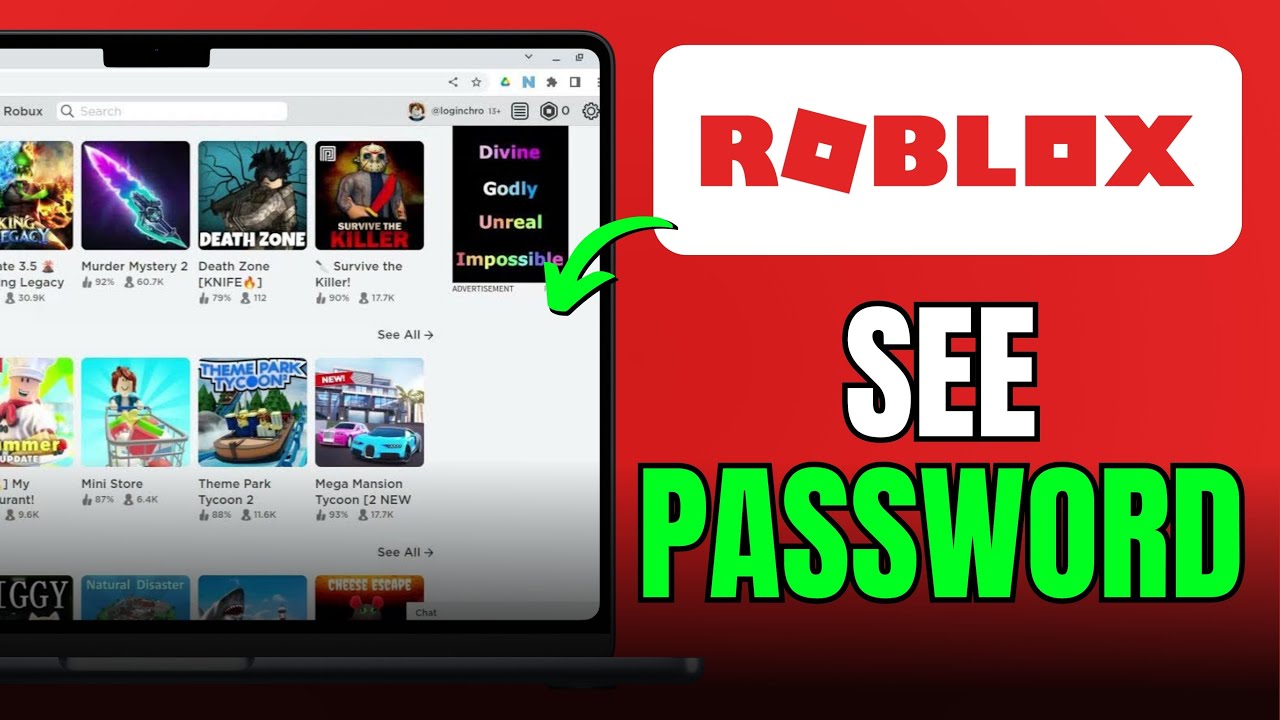 How To See Roblox Password - YouTube