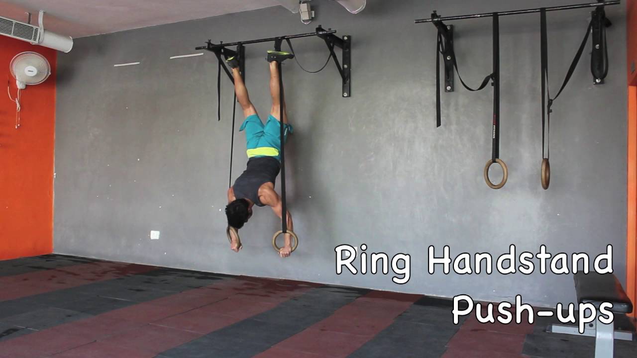 Ring Handstand Push ups - YouTube
