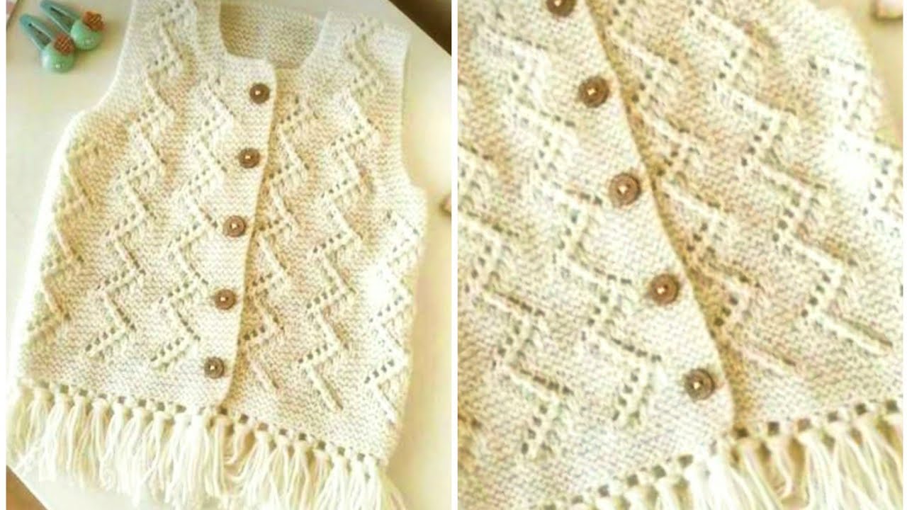 How to make attractive and unique jali cardigan/Jali Designs for Kids ...
