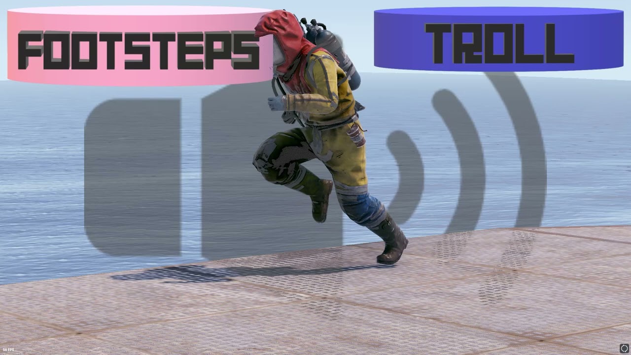 【2022】【TROLL】footsteps - Metal floor｜Rust Sound Effect｜[footstep][troll ...