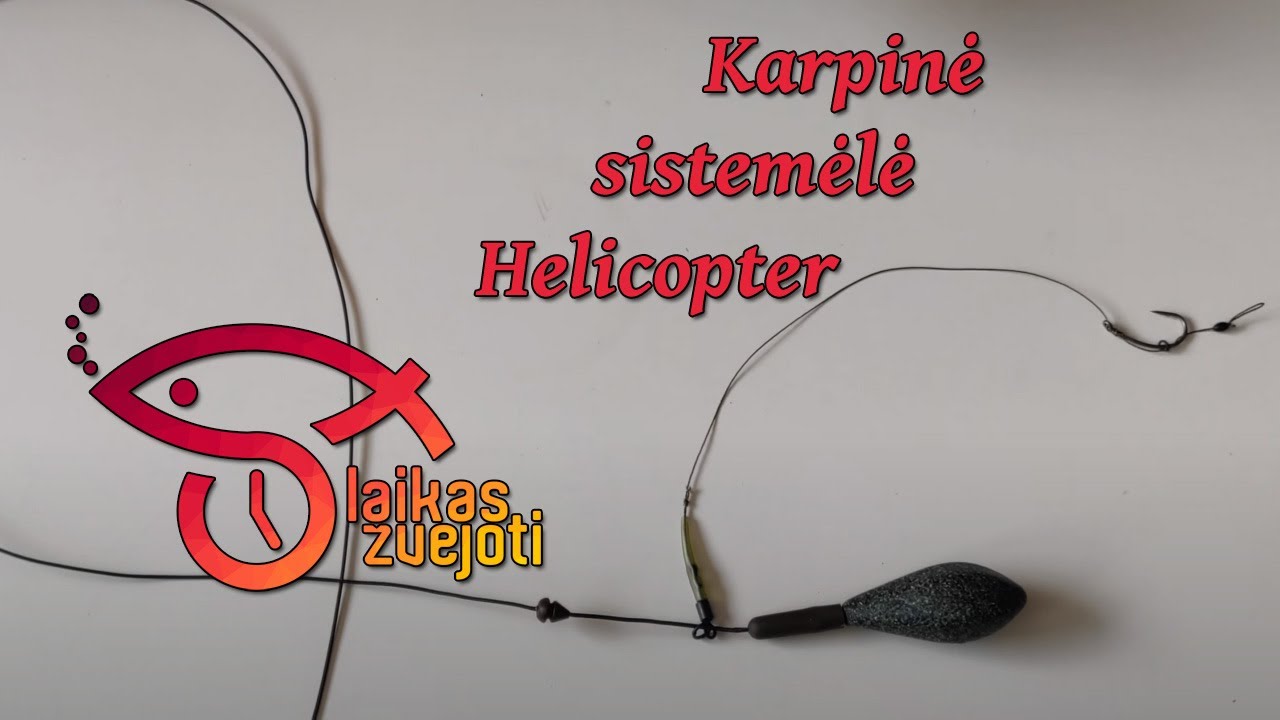 Karpinė sistemėlė Helicopter / carp fishing helicopter rig - YouTube