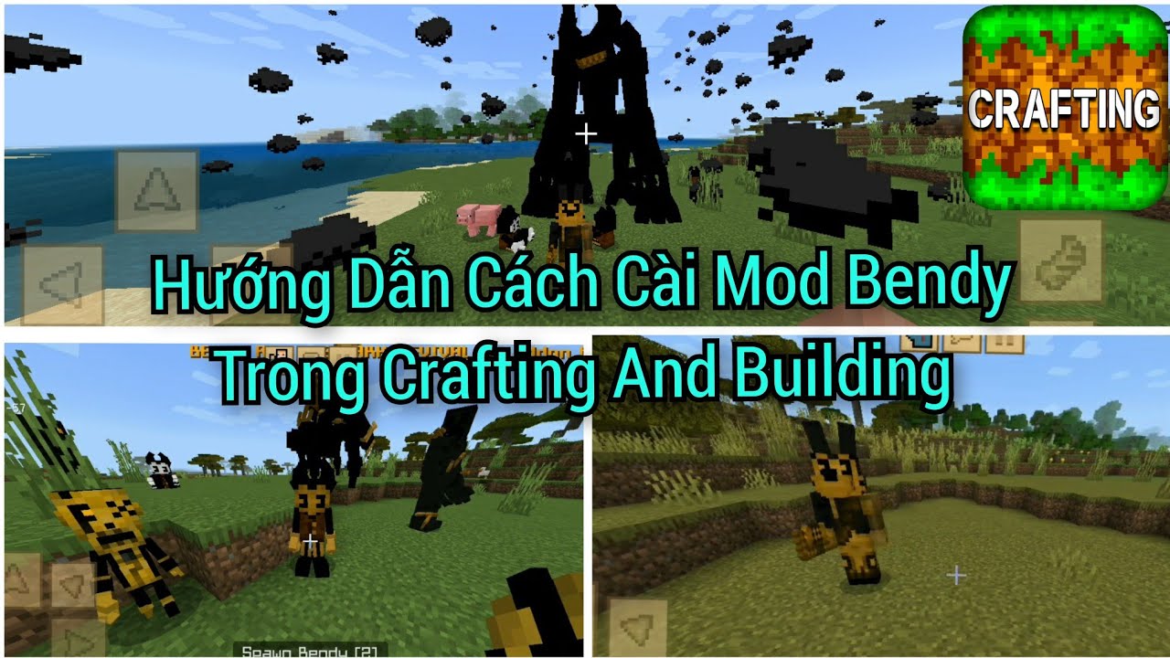Cách Cài Mod Bendy V3 Trong Crafting And Building - YouTube