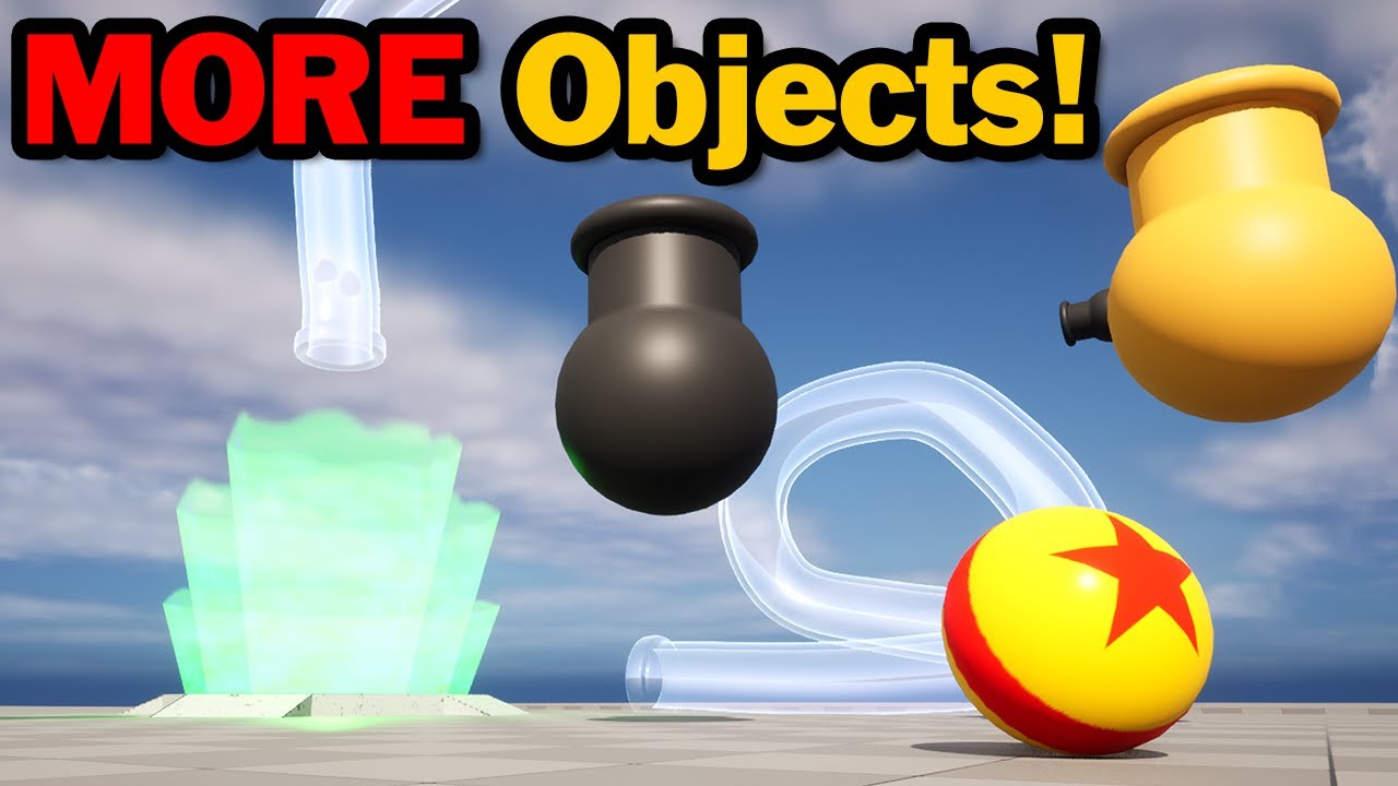 MORE cool Objects for my Game! - Untitled Ball Game Devlog #2 - YouTube