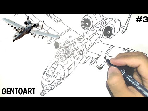 【DRAWING】A-10 Thunderbolt II - Random art #3 - YouTube