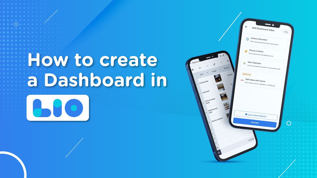 #LioDashboard How to create a Dashboard in Lio to track your business ...