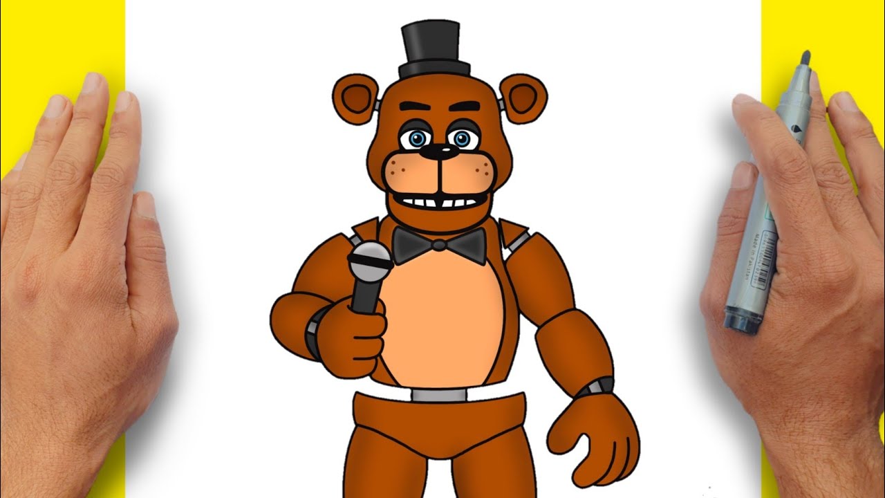 How to Draw FREDDY FAZBEAR Easy Step-by-step | Five Nights at Freddy's ...