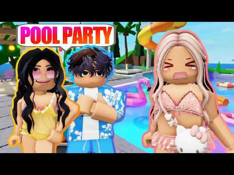 meine POOL PARTY 🏖 ESKALIERT KOMPLETT 😱 in BROOKHAVEN 🏡 Roblox Roleplay Story