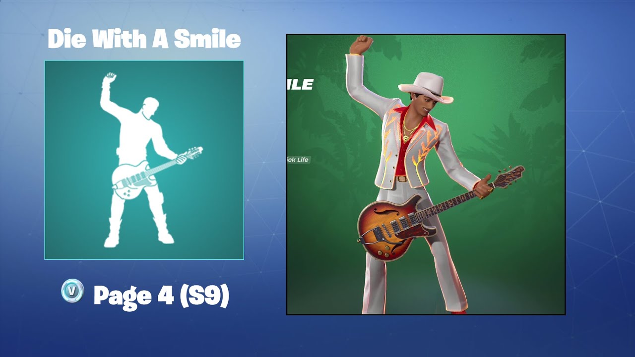 Die With A Smile | Fortnite Emote - YouTube