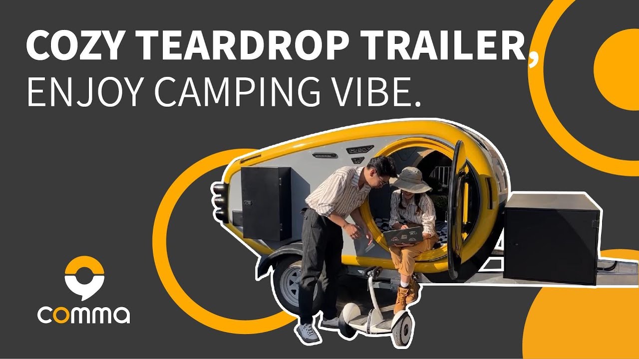 Teardrop RV camper trailer Comma CE--Does it hit your heart? - YouTube