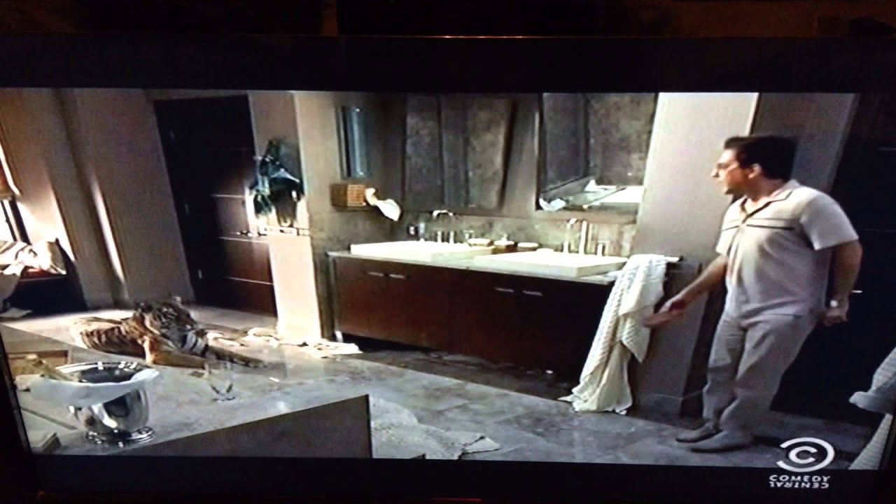 The Hangover Stu gives the steak to Mike Tyson's Pet tiger - YouTube