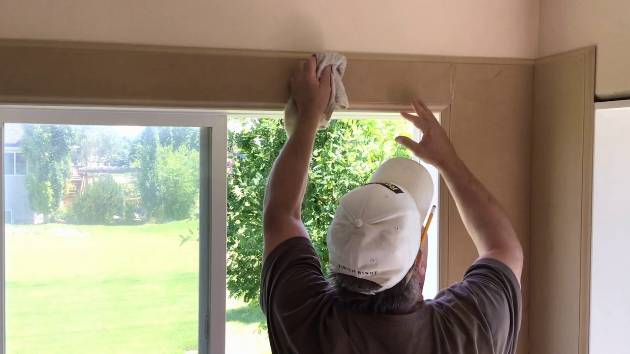 Overview of Finishing a Corner Window with Seamless Moulding - YouTube