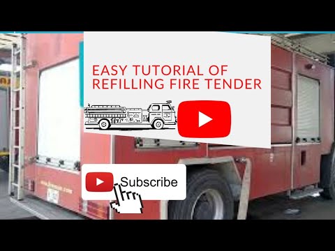 Fire tender refilling from water hydrant. - YouTube