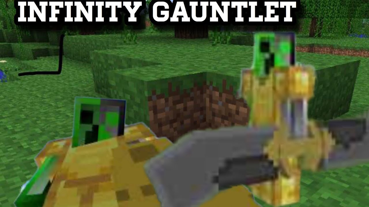 Infinity Gauntlet Add-on Review Mcpe - YouTube