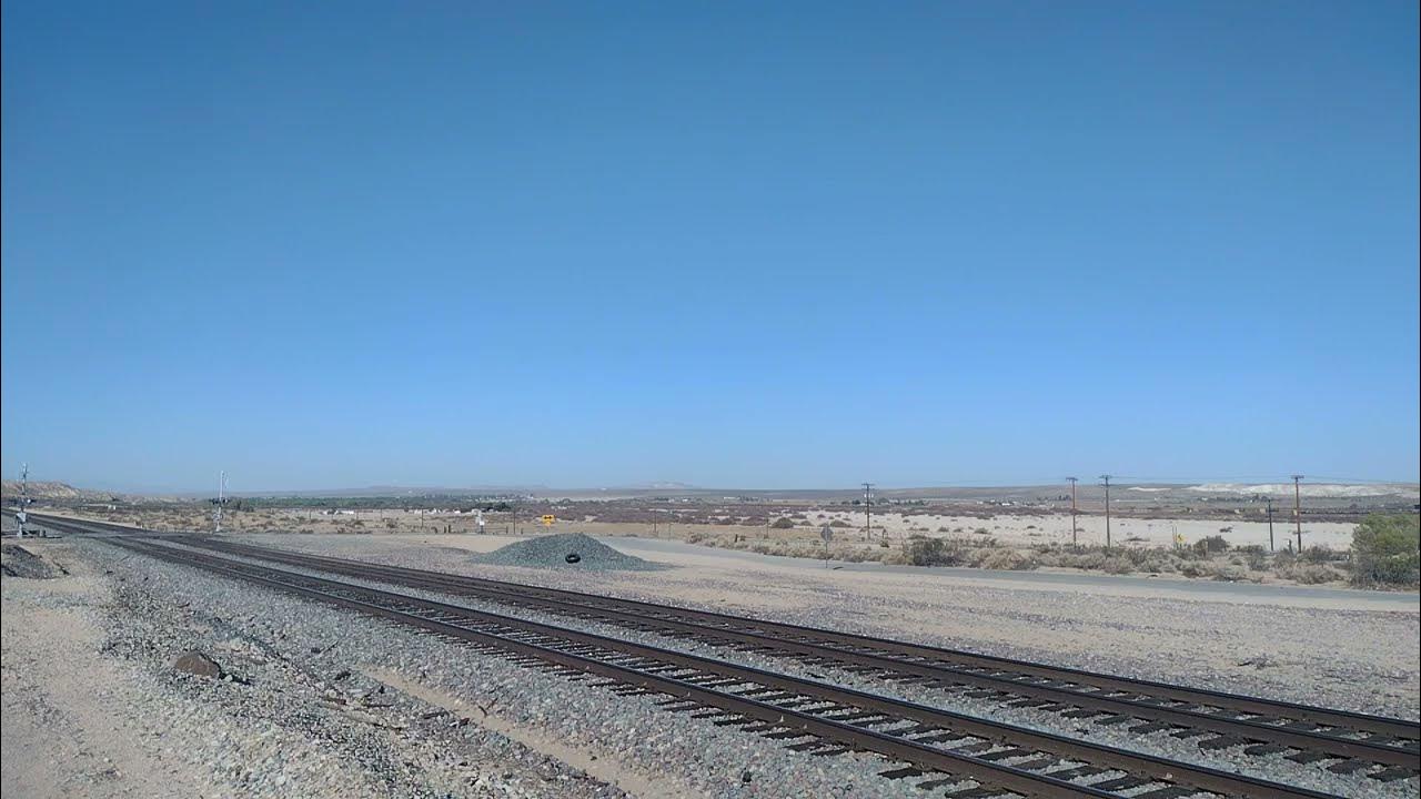 WB UP Loaded Rock Train Feat Rear DPU In Helendale Ca! #bigbossrailfanner - YouTube