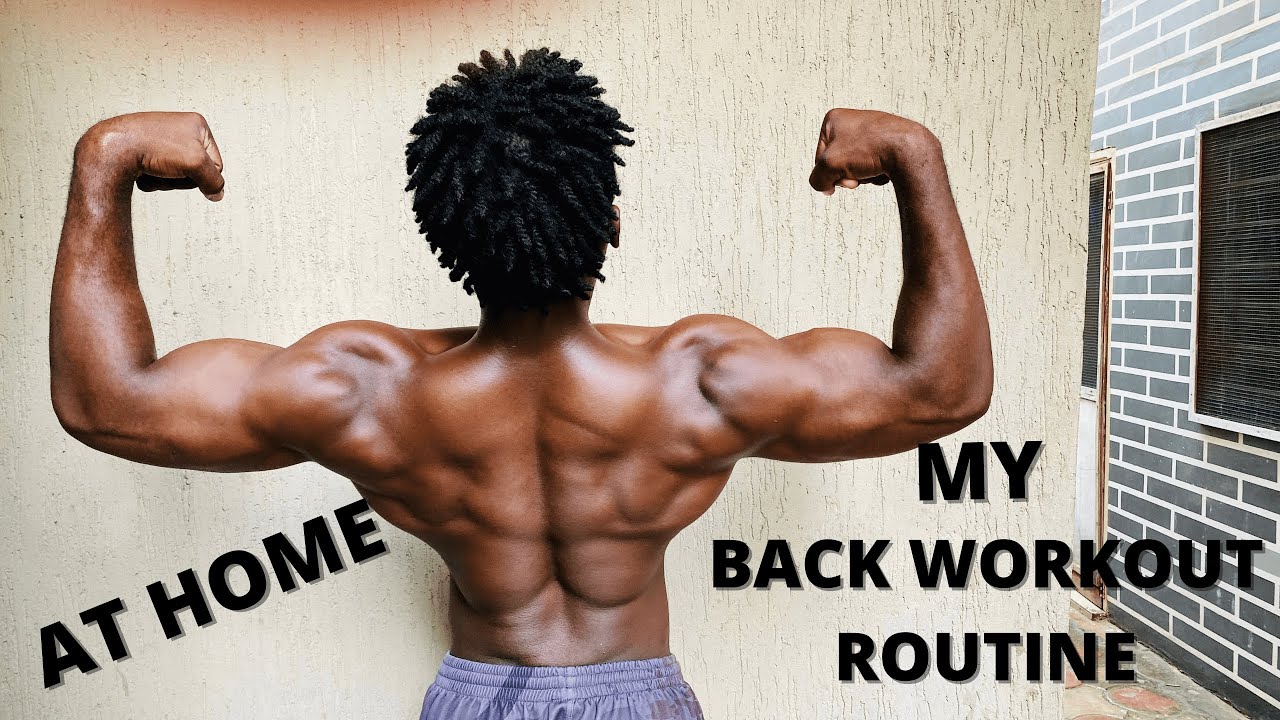 MY FULL BACK WORKOUT ROUTINE AT HOME W/ BRICKS & CONCRETE - YouTube