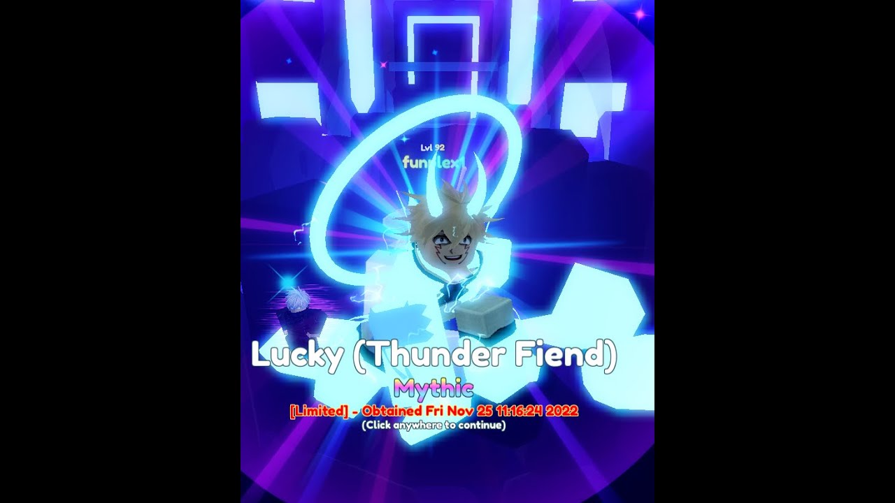 Getting Lucky (Thunder fiend) in anime adventure - YouTube
