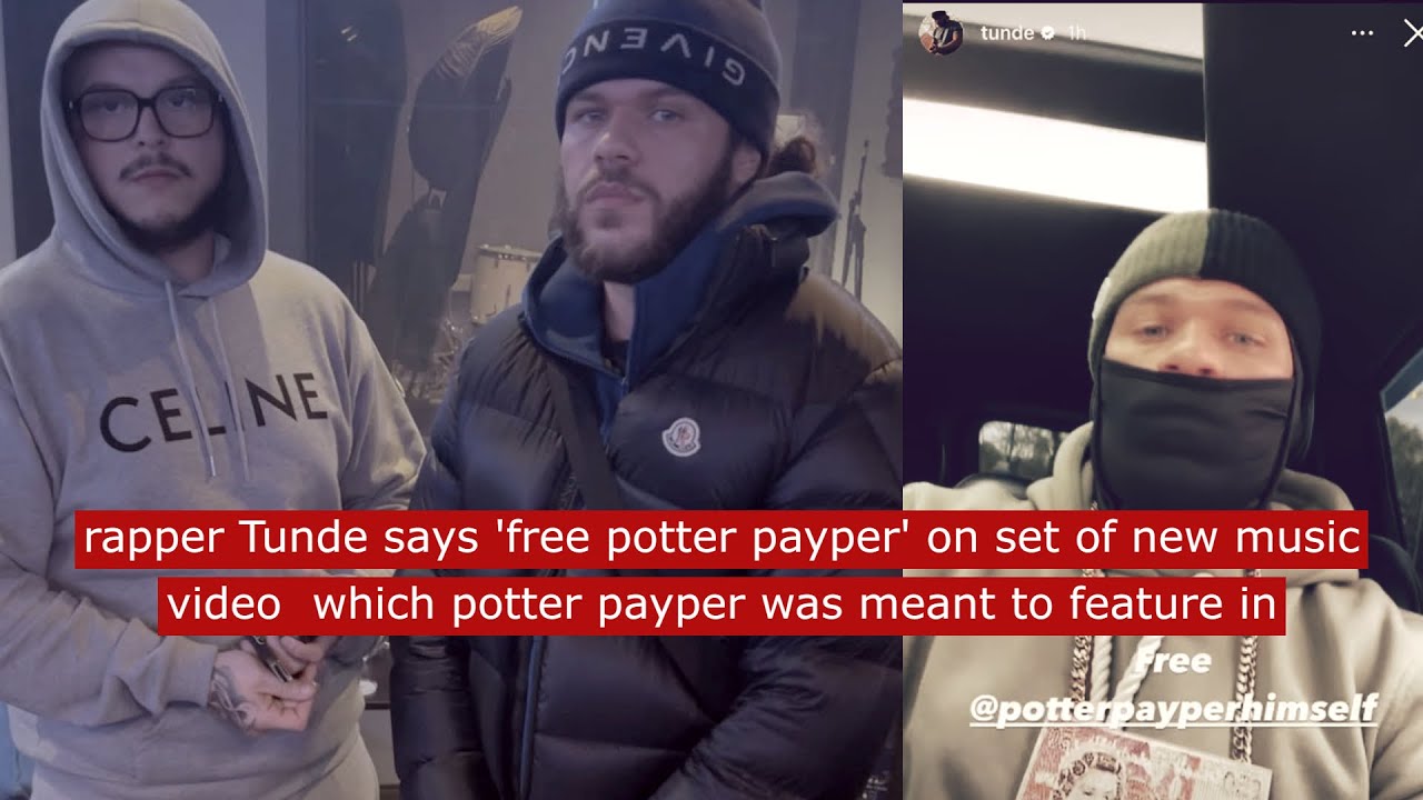 manchester rapper Tunde says 'free potter payper' on set of music video ...
