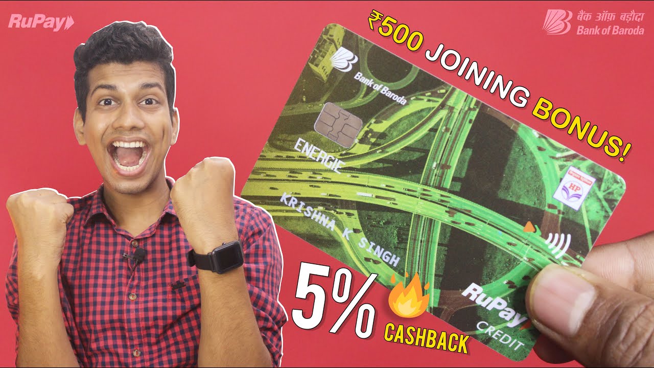 BOB HPCL Energie Credit Card - 5% Cashback - Limit, Benefit, Charges ...