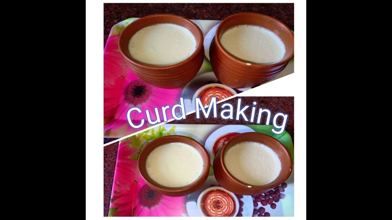 Curd Making in easy steps / పెరుగు తయారీ విధానం - YouTube
