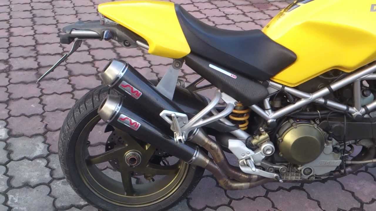 Ducati monster s4r sil moto italia exhaust wydech - YouTube