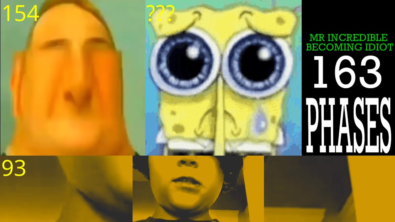 Mr Incredible Becoming Idiot | 163 Phases | 40 Minutes Expanded (All ...